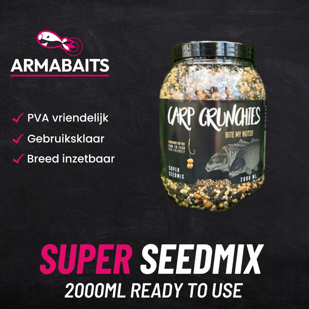 Carp Crunchies Super Seed Mix 2000ml – Armabaits