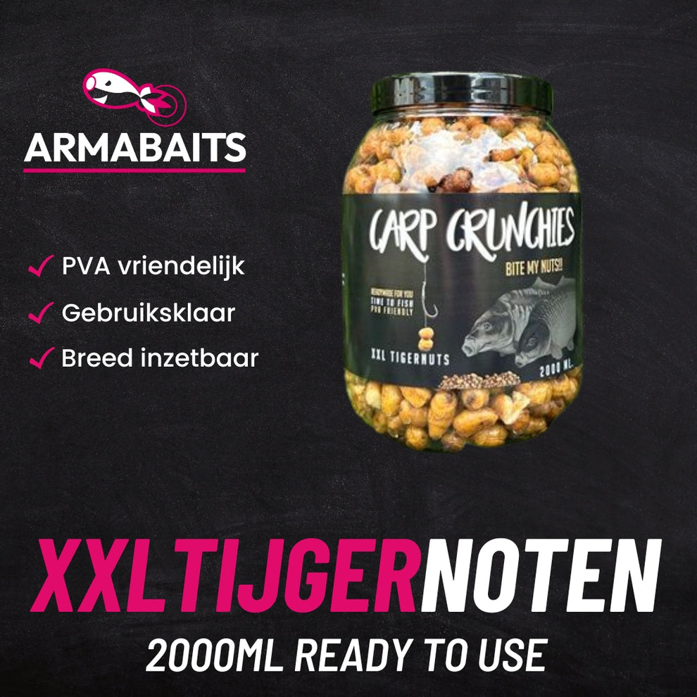Carp Crunchies Tijgernoten XXL 2000ml – Armabaits